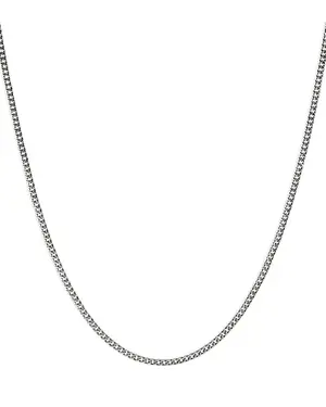 John Hardy Sterling Curb Chain Link Necklace - Silver