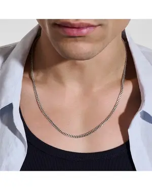 John Hardy Sterling Curb Link Chain Necklace