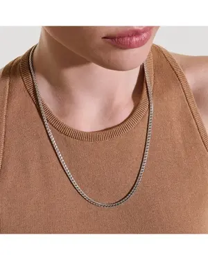 John Hardy Chain Icon Mini Necklace - Silver