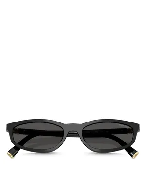 Miu Miu Miu Regarde Oval Sunglasses - Black