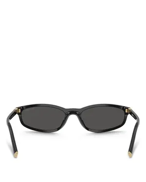 Miu Miu Miu Regarde Oval Sunglasses - Black