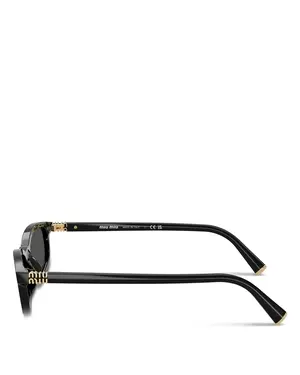 Miu Miu Miu Regarde Oval Sunglasses - Black