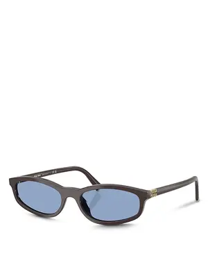 Miu Miu Miu Regarde Oval Sunglasses Light Blue