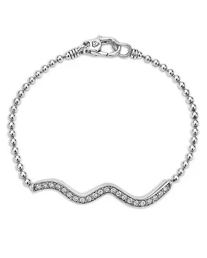 Lagos Sterling Caviar Spark Diamond Bracelet - Silver