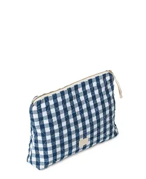 JUNA Baek & Bolge Toiletry Bag - Dark Blue/white