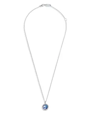 Ippolita Sterling Lapis Triplet And Diamond Pendant Necklace - Silver