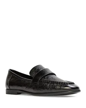 BLACK SUEDE STUDIO Black Suede Studio Classic Loafer Flats Black