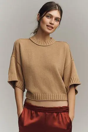 Women's Mock-Neck Sweater Tees