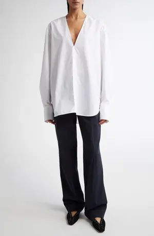 TOTEME Pleated Straight-leg Trousers - Nightfall