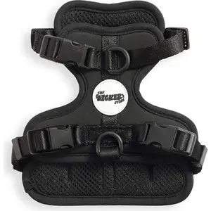 THE LICKER STORE Arlo Adjustable Soft Padded No Pull Pet Harness With 3 Buckles And 3 Leash Clips - Black