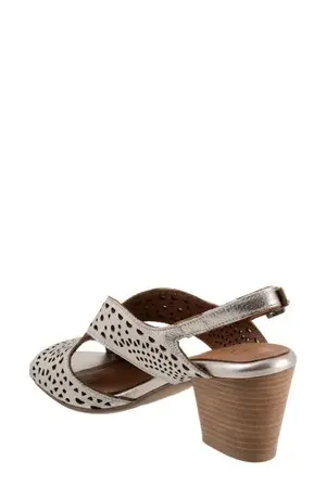 BUENO Caroline Slingback Sandal - Dark Silver