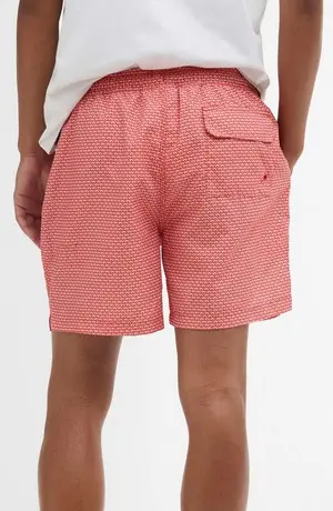 Barbour Shell Swim Trunks - Red