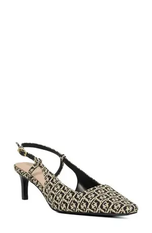 Dune London Dancing Slingback Kitten Heel Pumps - Black
