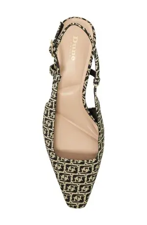 Dune London Dancing Slingback Kitten Heel Pumps - Black