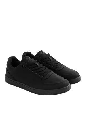 8000KICKS Hemp Upper Sneakers - Full Black