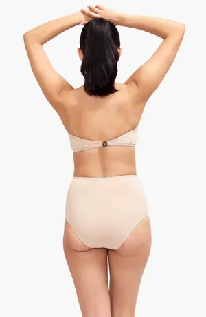 SAUIPE Giovanna Strapless Bikini Top - Camel