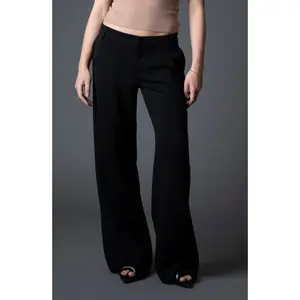 BLUE REVIVAL Taylor Wide Leg Trouser - Black