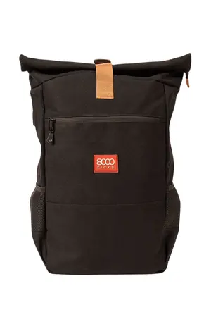 8000KICKS Everyday Backpack - Black / Light Brown