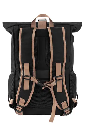 8000KICKS Everyday Backpack - Black / Light Brown