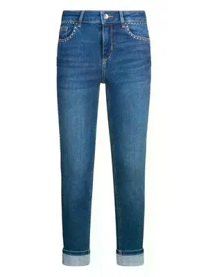 Liu Jo Stud-embellished Cropped Jeans
