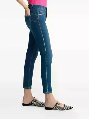 Liu Jo Stud-embellished Cropped Jeans