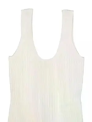 Zimmermann Ribbed Tank Top - White