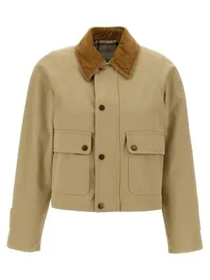 Burberry Burberry Cotton Canvas Jacket - Beige