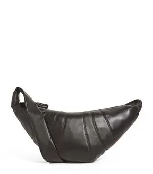 LEMAIRE Medium Nappa Leather Croissant Bag - Brown