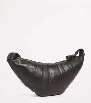 LEMAIRE Medium Nappa Leather Croissant Bag - Brown