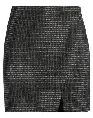 CARACTÈRE Mini Flared Checked Skirt - Black