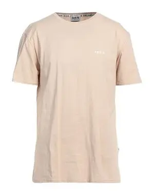 BERNA Man T-shirt Blue Size S Cotton Beige