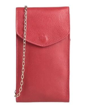 Il Bisonte Leather Cross-body Bag With Metallic Strap - Red