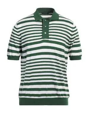 ZANONE Striped Cotton-linen Polo Shirt