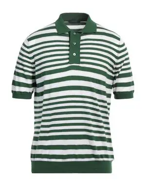 ZANONE Striped Cotton-linen Polo Shirt