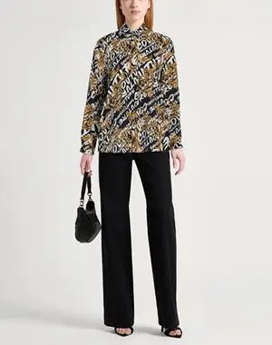 Versace Printed Twill Shirt - Black