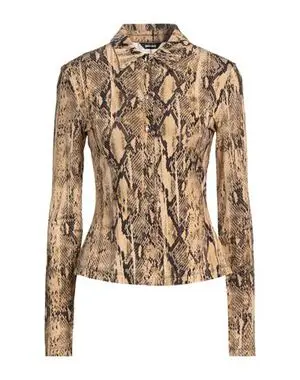 Just Cavalli Snakeskin-print Jersey Shirt - Camel