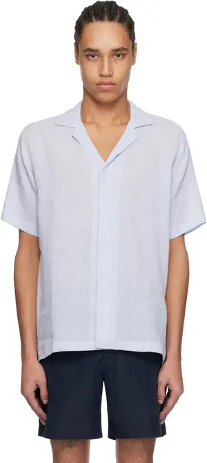 Orlebar Brown Orlebar Brown Blue Maitan Shirt - Hush