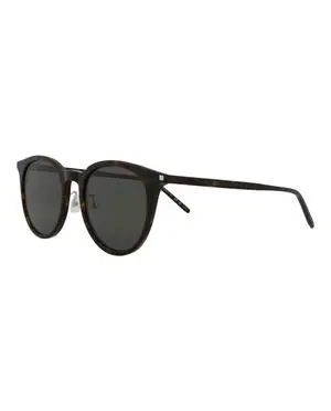 Saint Laurent Round Frame Sunglasses - Havana/grey (sl488k