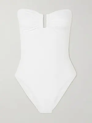 ERES Eres Les Essentiels Cassiopée Bandeau One Piece Swimsuit White