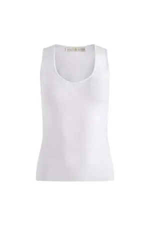 MARIE OLIVER Miranda Rib Knit Tank - Cool White