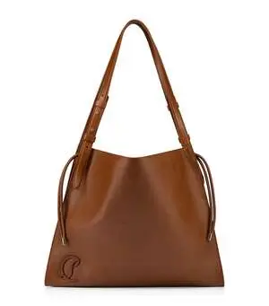 CHRISTIAN LOUBOUTIN Small Baggy Leather Tote - Red