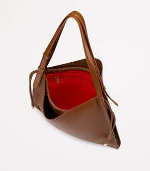 CHRISTIAN LOUBOUTIN Small Baggy Leather Tote - Red