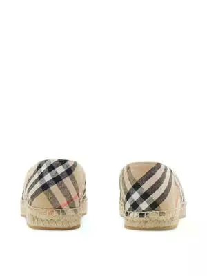 Burberry Check Espadrilles - Neutrals