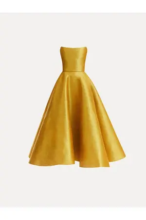 plus size gold party dress Meline Plus Size Gold Champagne Cocktail Dress Gold / 12