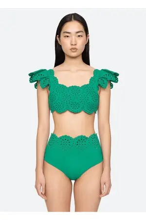 Sea Mae Eyelet Bikini Top