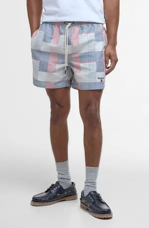 Barbour Patch Print Swim Trunks