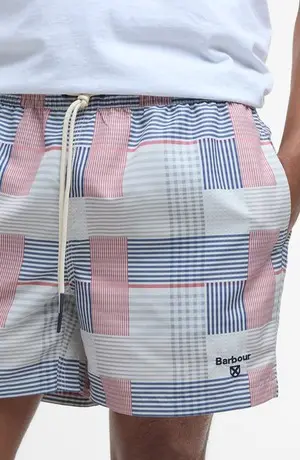 Barbour Patch Print Swim Trunks