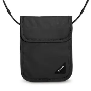 PACSAFE Anti-theft Rfid Blocking Neck Pouch - Black