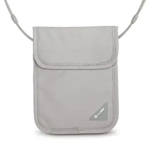 PACSAFE Anti-theft Rfid Blocking Neck Pouch - Neutral Grey