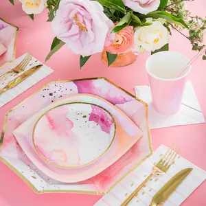 JOLLITY & CO Pretty In Pink Guest Napkins